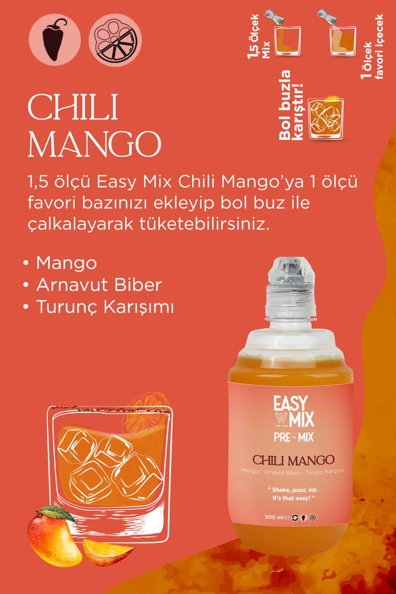 Easy Mix Chili Mango | Twins Mutfak